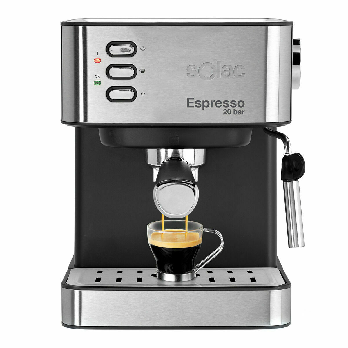 Express Coffee Machine Solac CE4481 Black Steel 850 W - bakeorcook.com